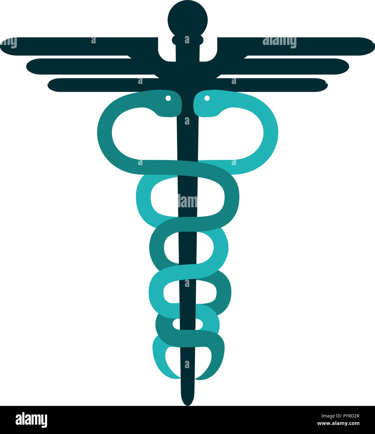 Caduceus medical symbol isolated vector illustration graphic design ...