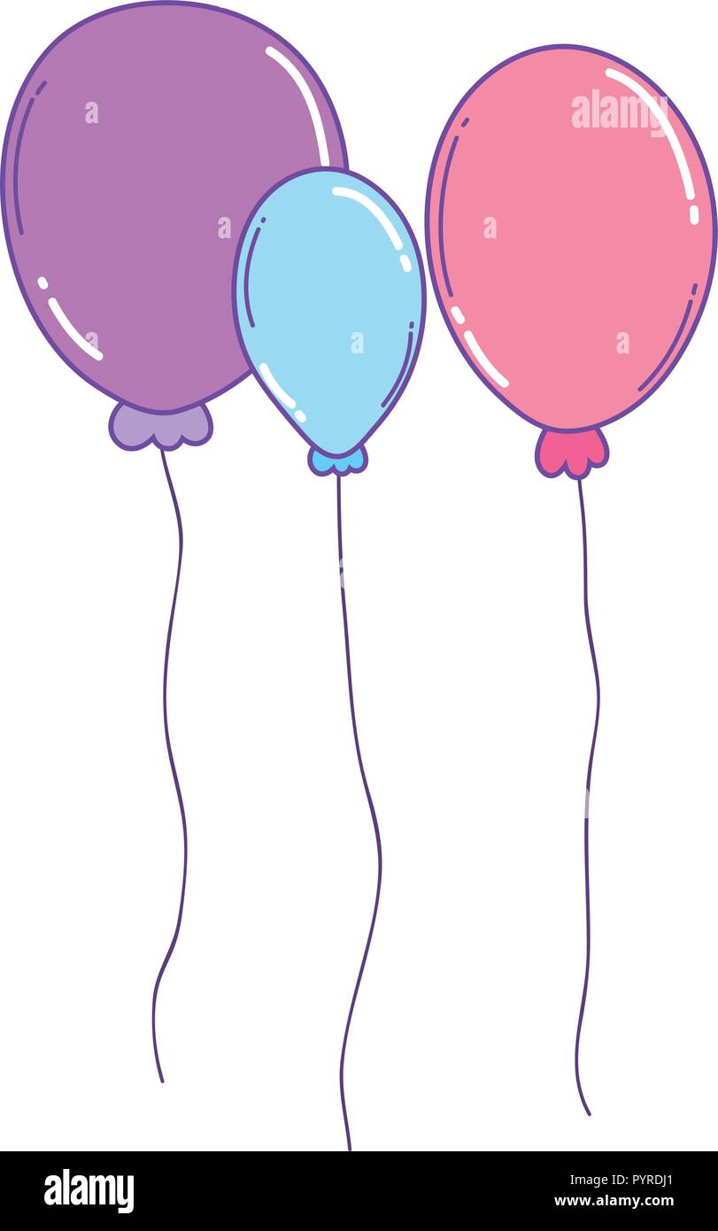 Cute balloons cartoon Stock Vector Image & Art - Alamy
