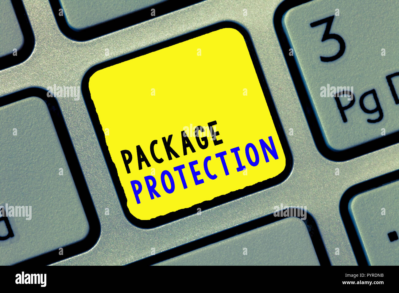 Conceptual hand writing showing Package Protection. Business photo text ...