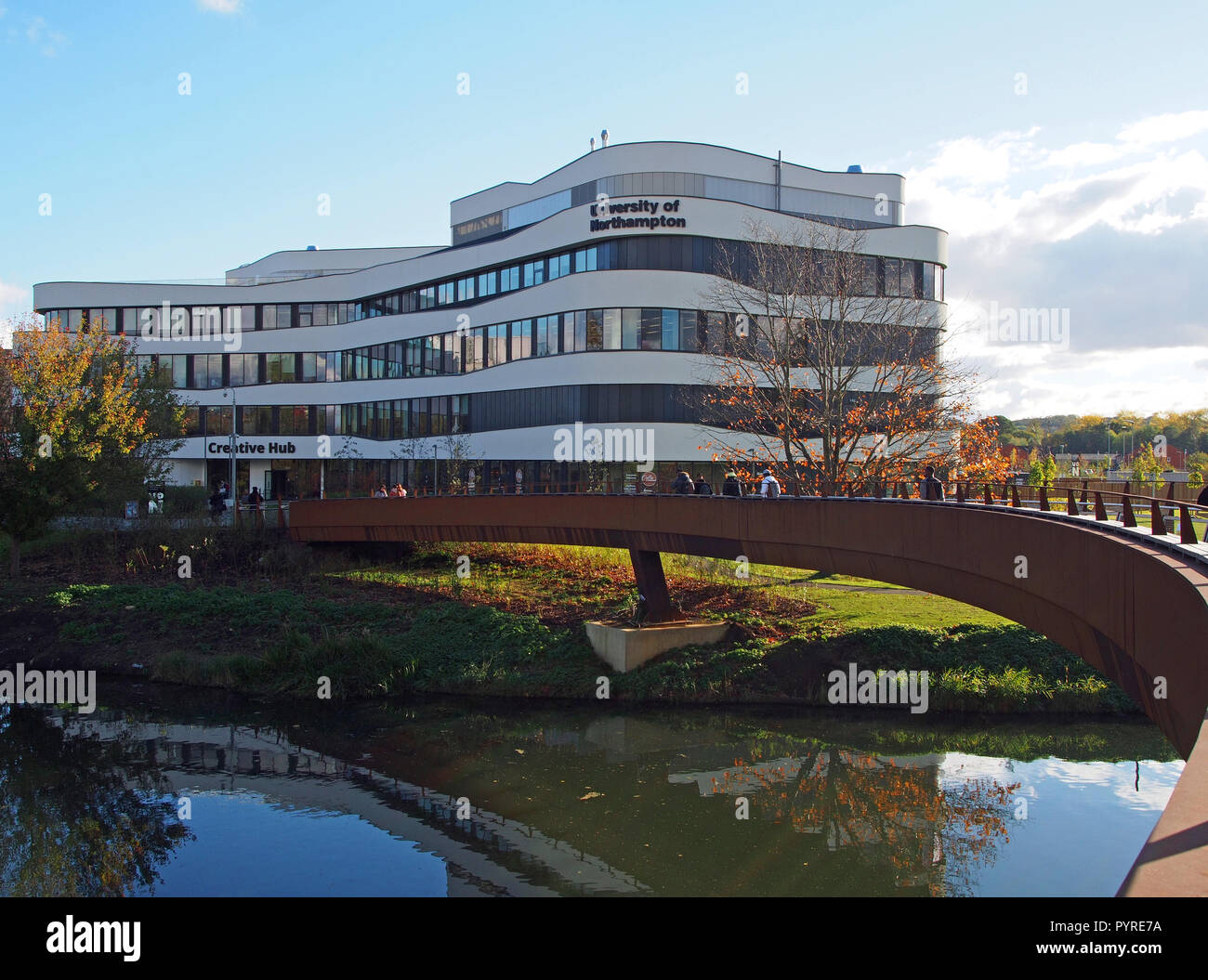 View of the New University of Northampton Waterside Campus Showing the ...