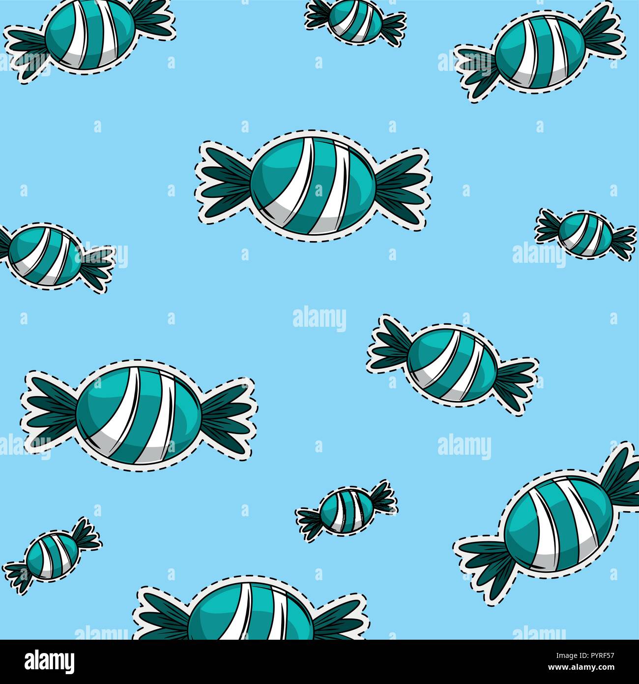 Candy pattern background cartoons vector illustration graphic design ...