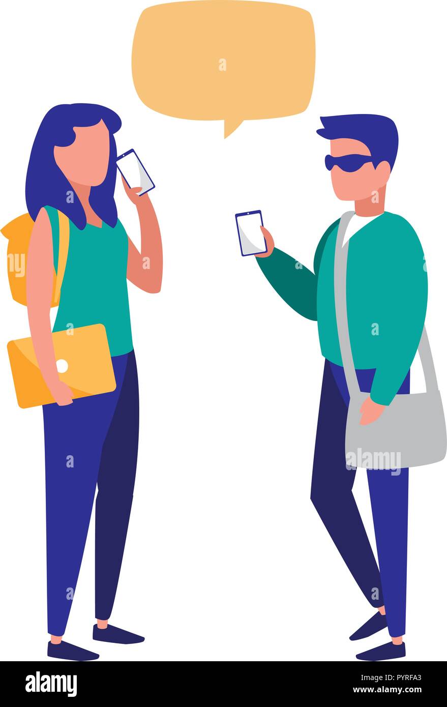 group of young people modeling characters vector illustration design ...