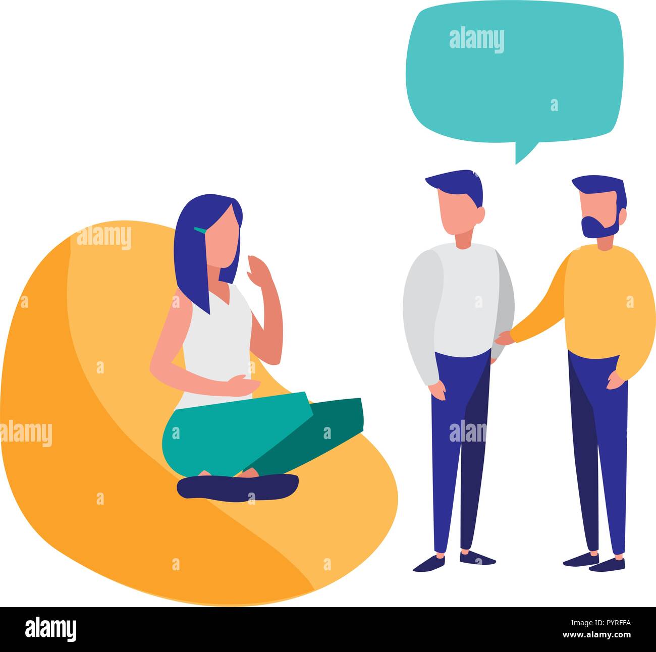 group of young people modeling characters vector illustration design ...