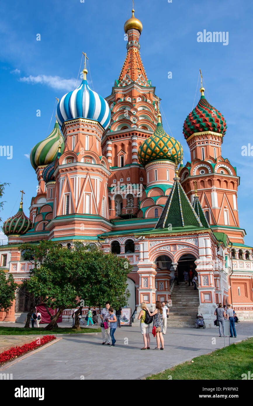 Saint Basil's Cathedral in Red Square, Moscow Stock Photo - Alamy