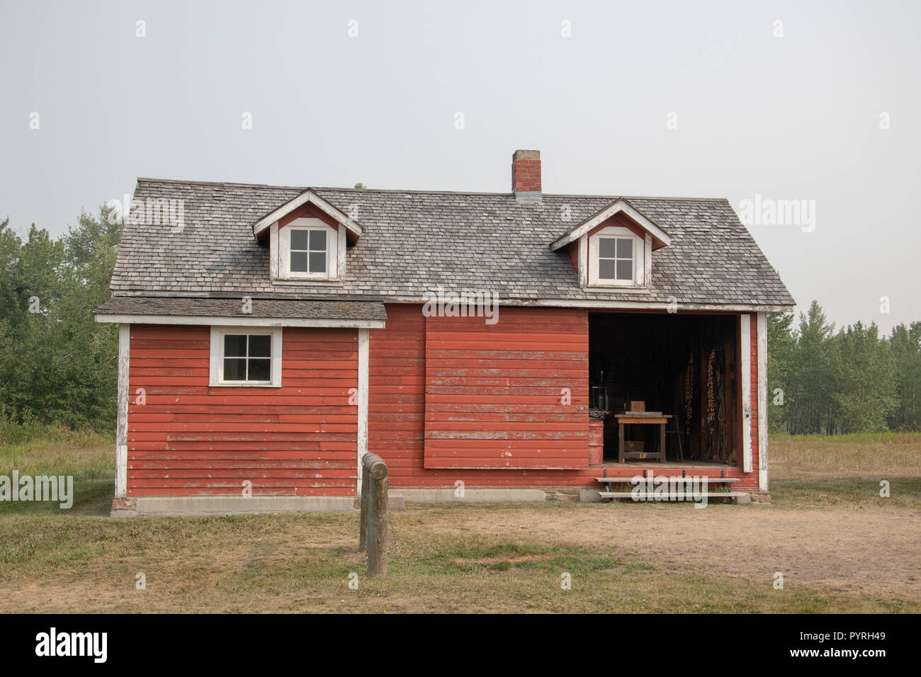 Harness Repair Shop at the Bar U Ranch, National Historic Site of ...