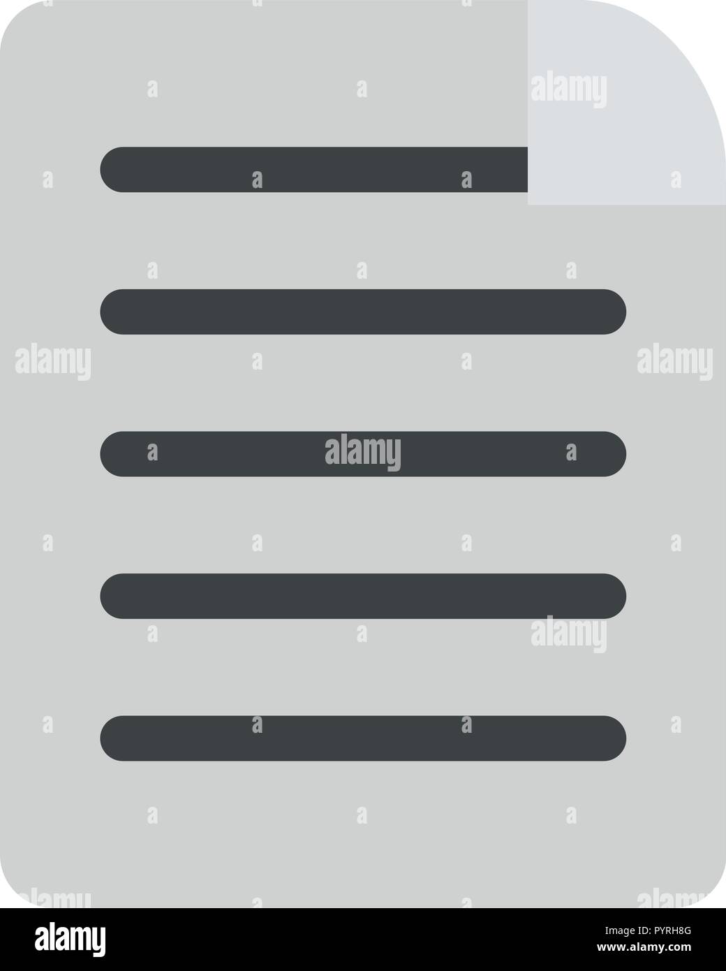 Sheet bent corner symbol vector illustration graphic design Stock ...