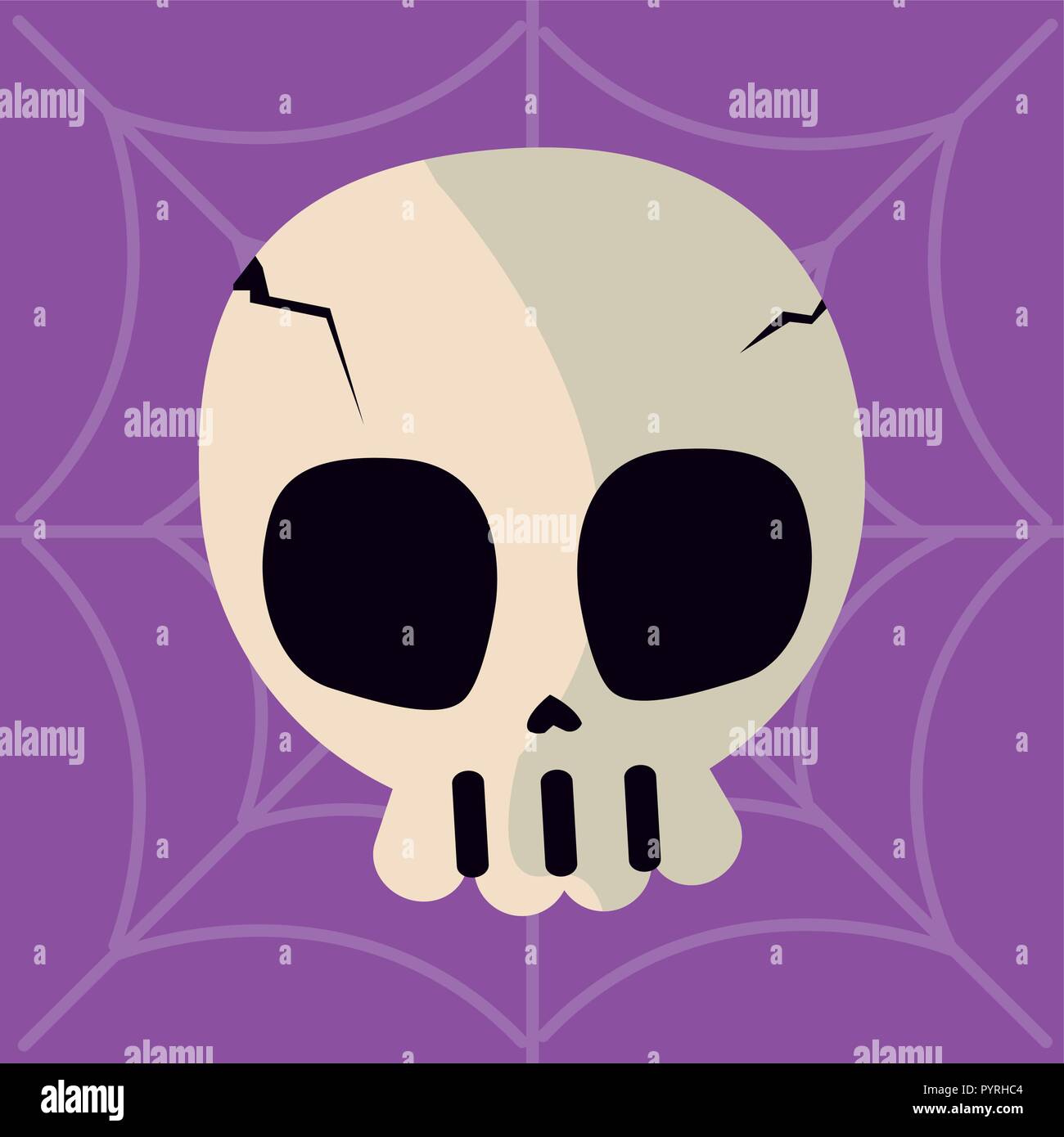happy halloween skull icon vector illustration design Stock Vector ...