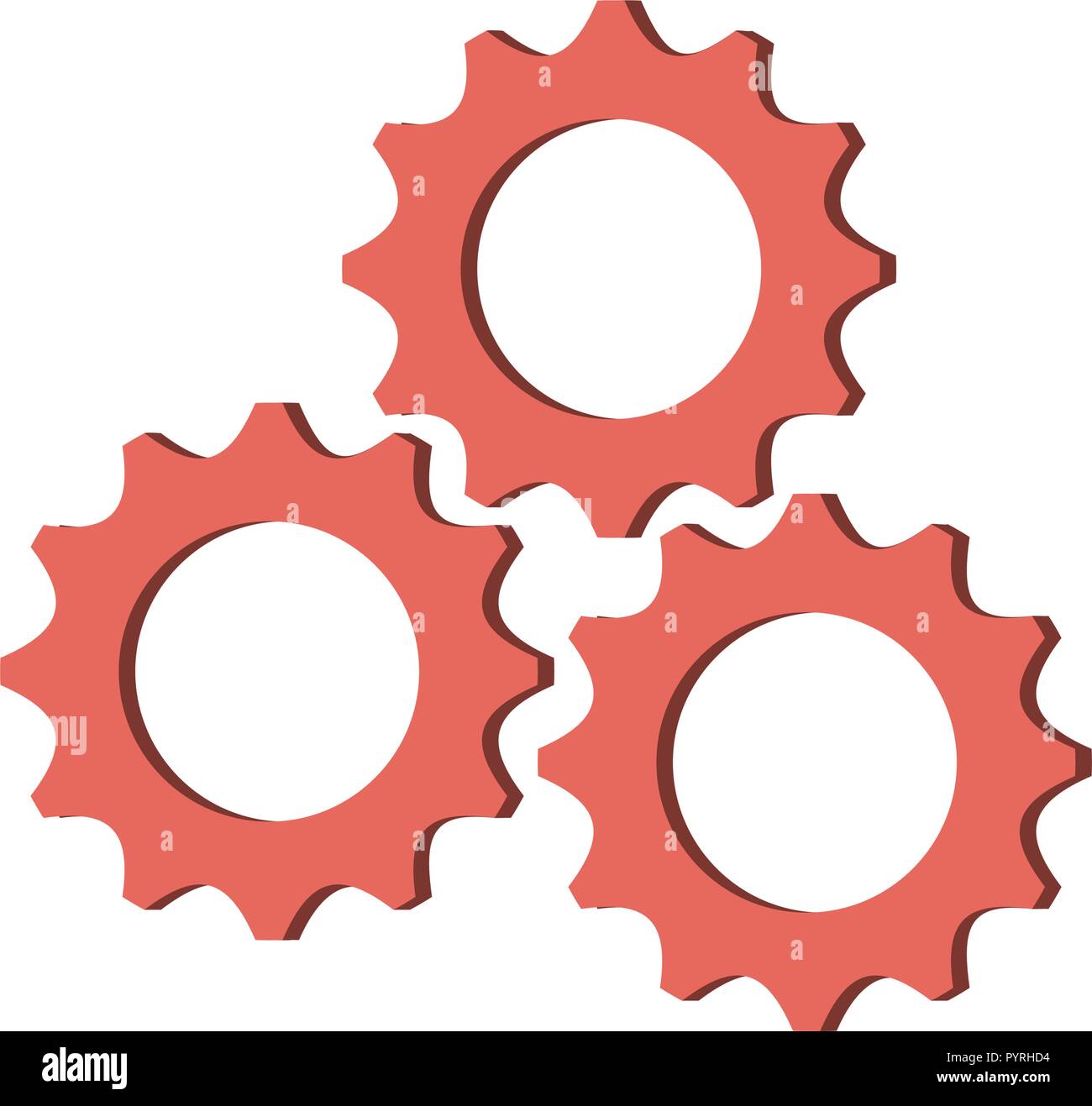 Gears machinery working vector illustration graphic design Stock Vector ...