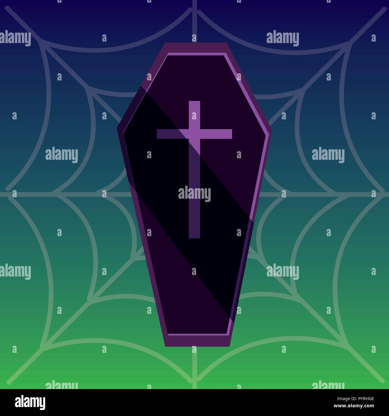 happy halloween coffin icon vector illustration design Stock Vector ...