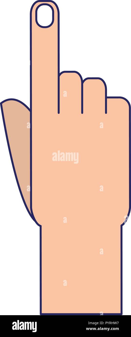 hand pointing cartoons vector illustration graphic design Stock Vector ...