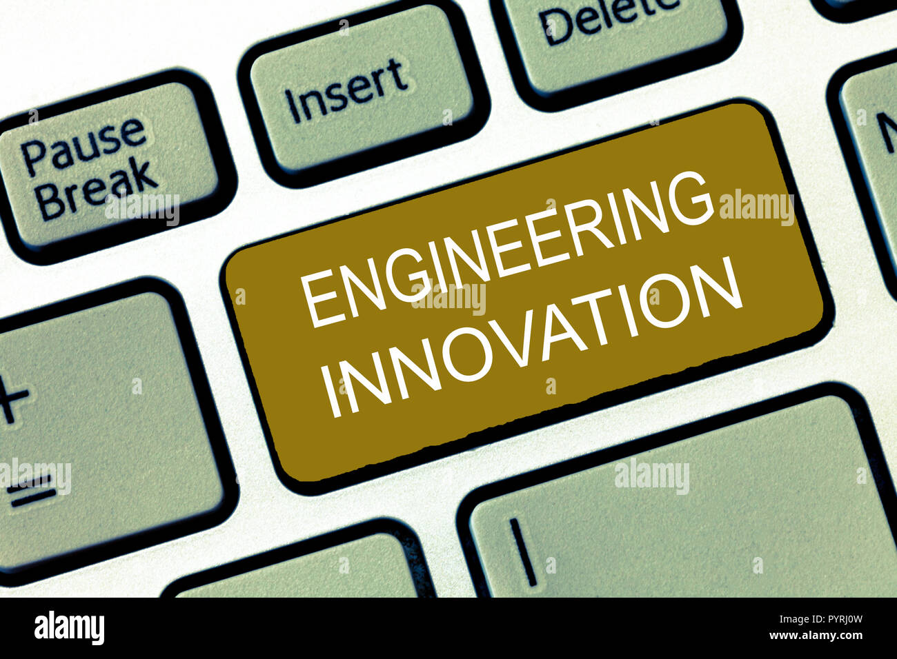 Conceptual hand writing showing Engineering Innovation. Business photo ...