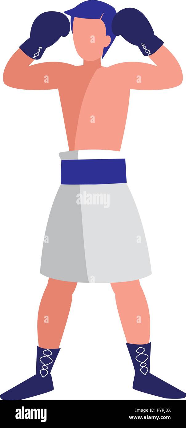 boxer training avatar character vector illustration design Stock Vector ...