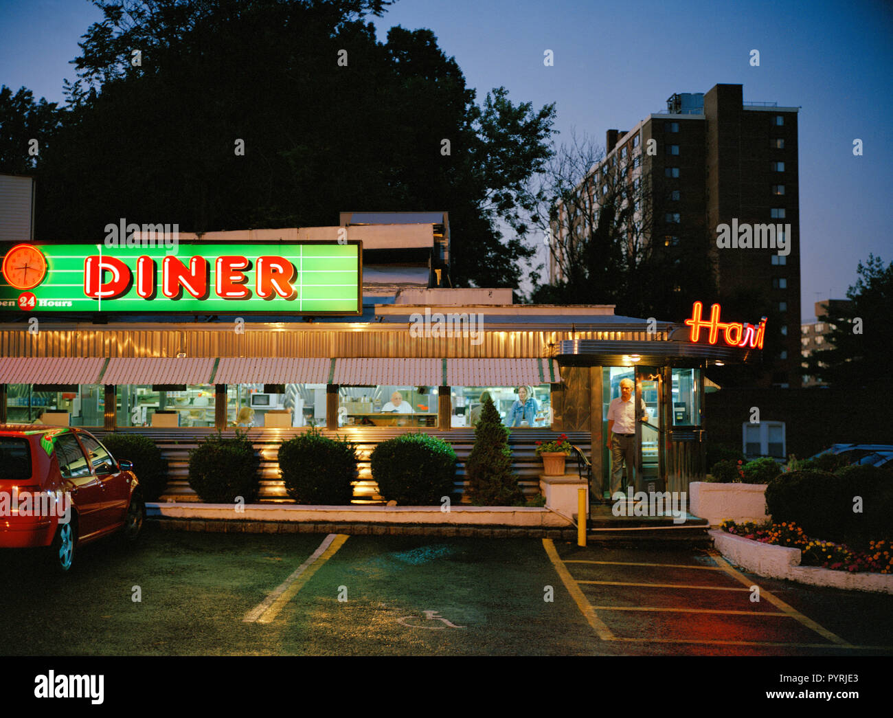 Exterior of a diner Stock Photo - Alamy