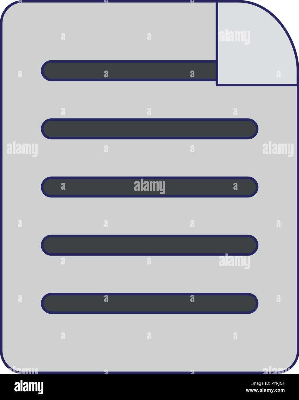 Sheet bent corner symbol vector illustration graphic design Stock ...