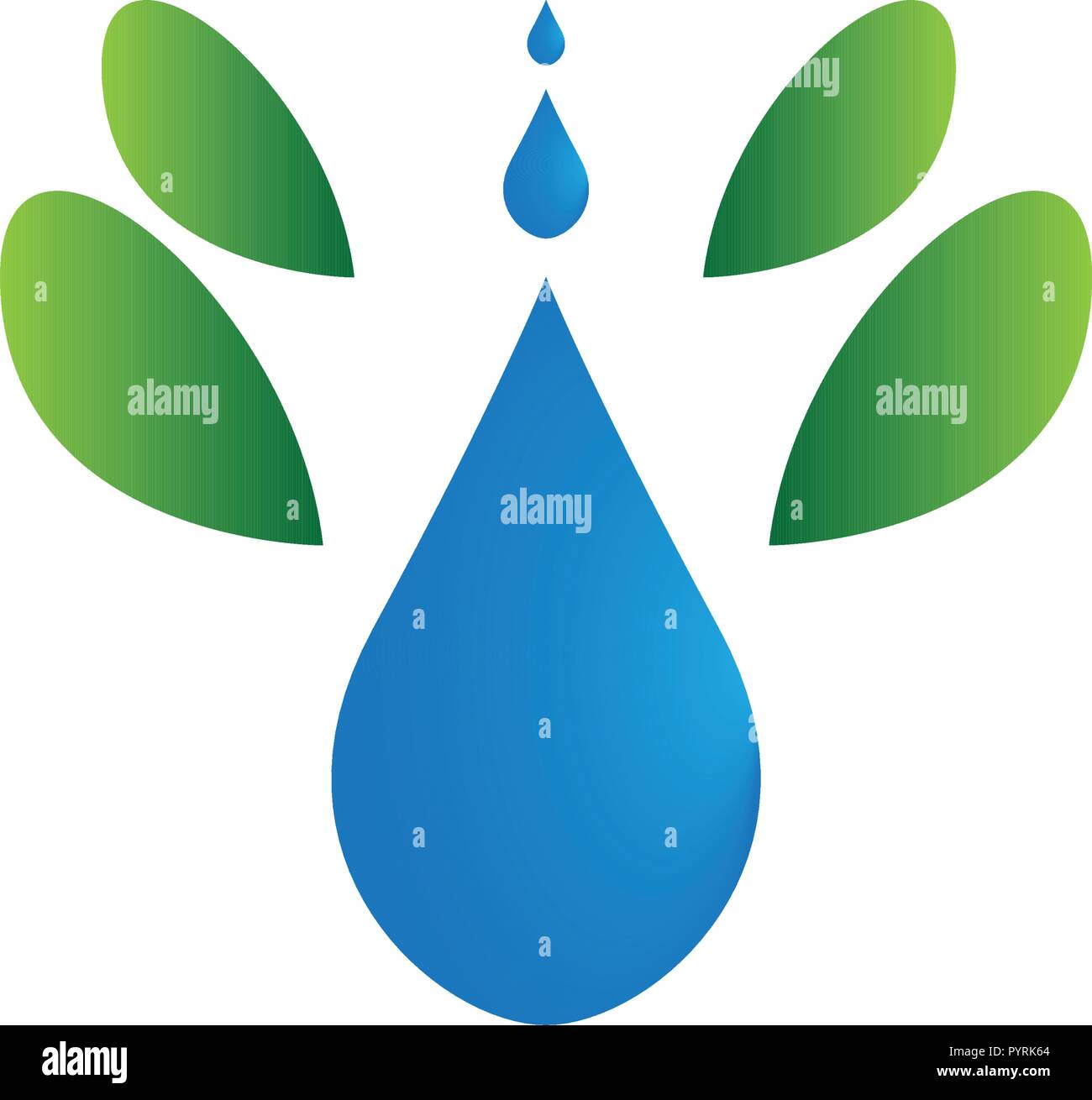 Isolated drop water symbol. Abstract spa logo Stock Vector Image & Art ...