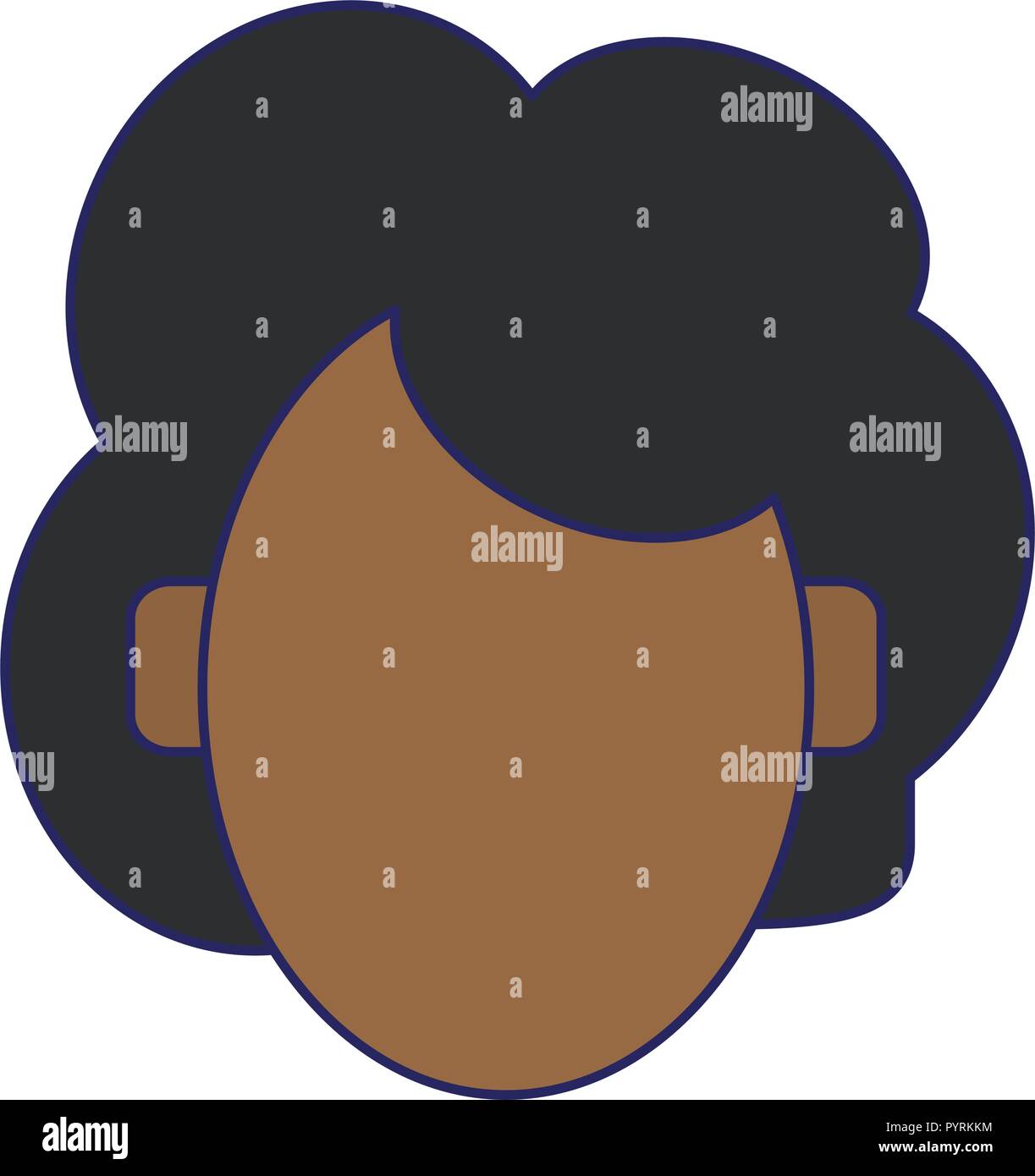 Woman avatar faceless isolated vector illustration graphic design Stock ...