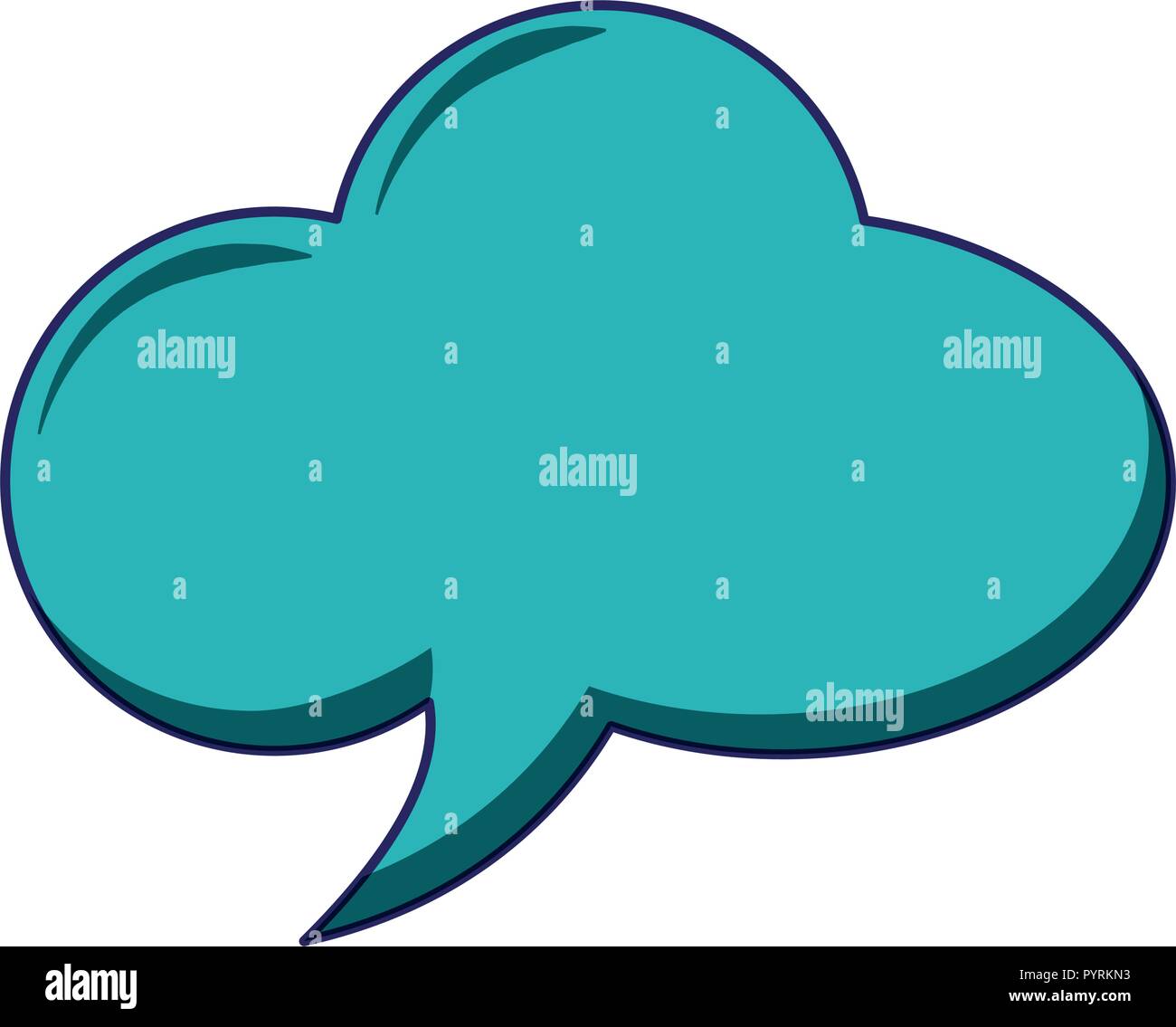 Speech thinking bubble isolated vector illustration graphic design ...