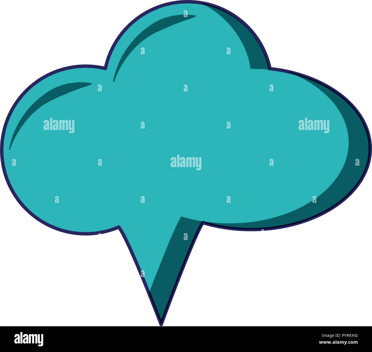 Speech thinking bubble isolated vector illustration graphic design ...