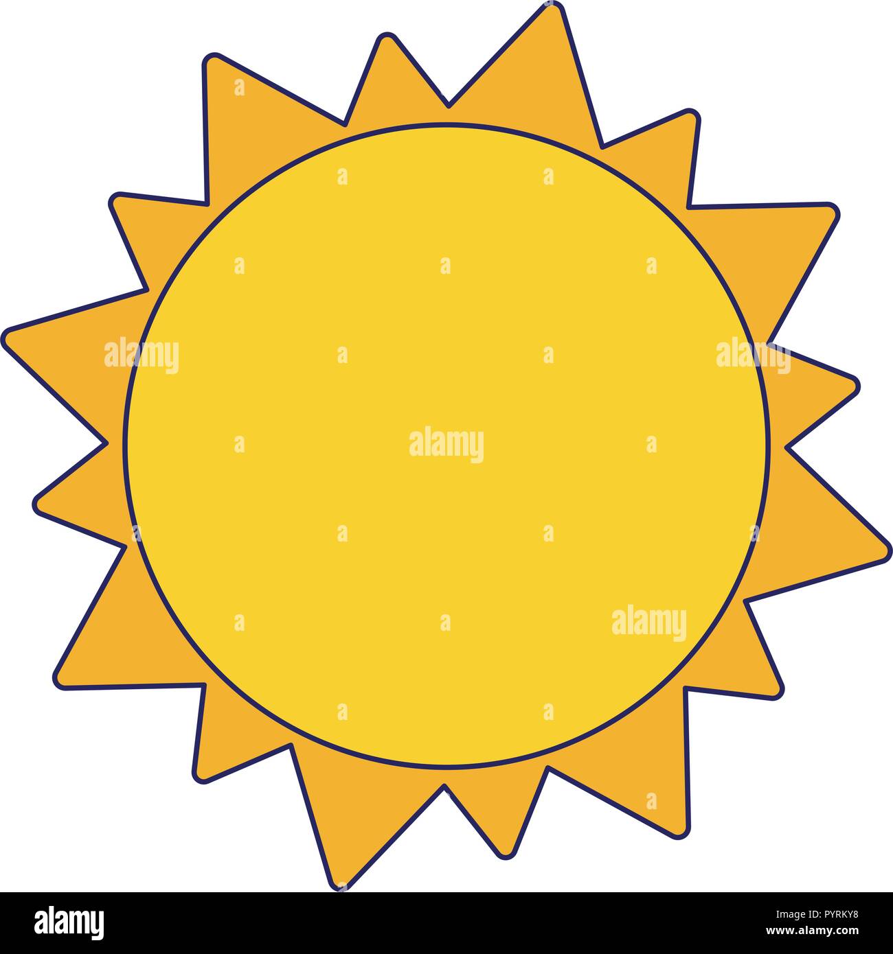 Sun summer symbol isolated vector illustration graphic design Stock ...