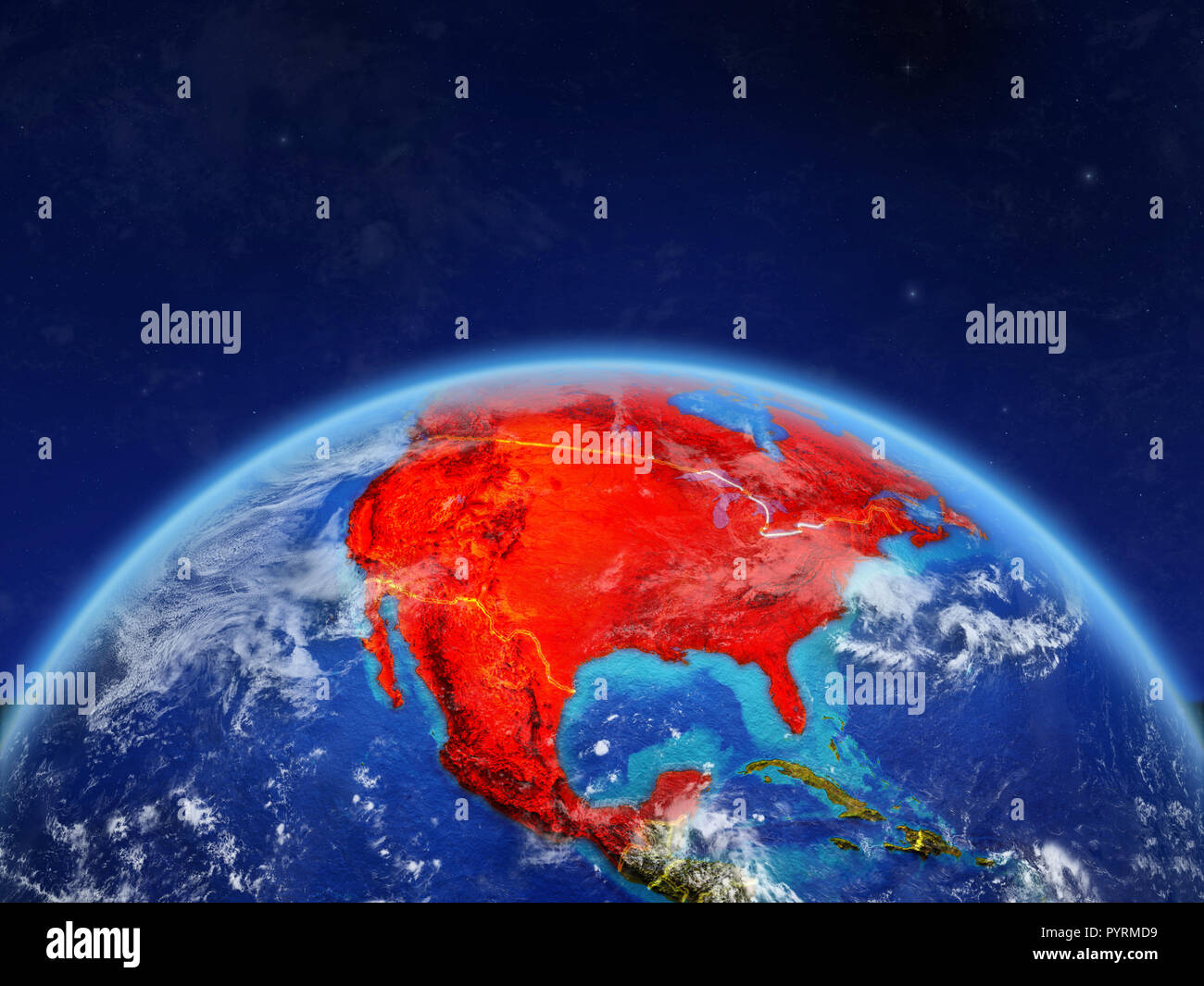 Nafta map hi-res stock photography and images - Alamy