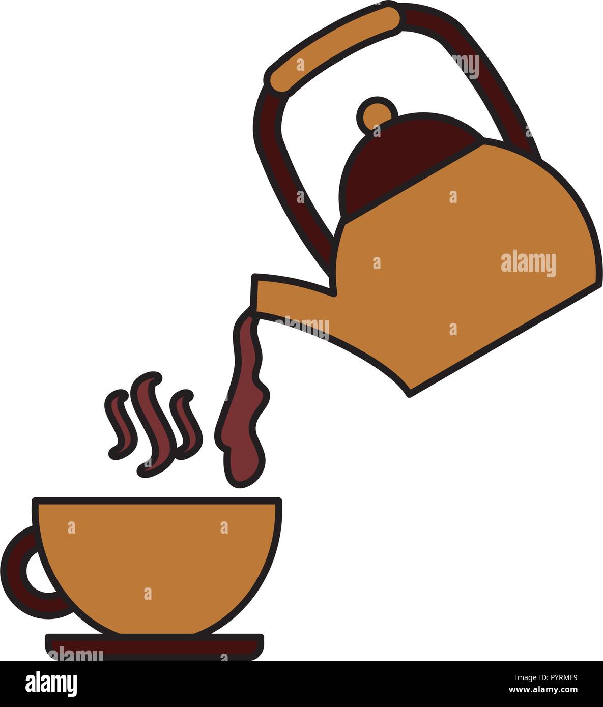 Pouring drink at home Stock Vector Images - Alamy