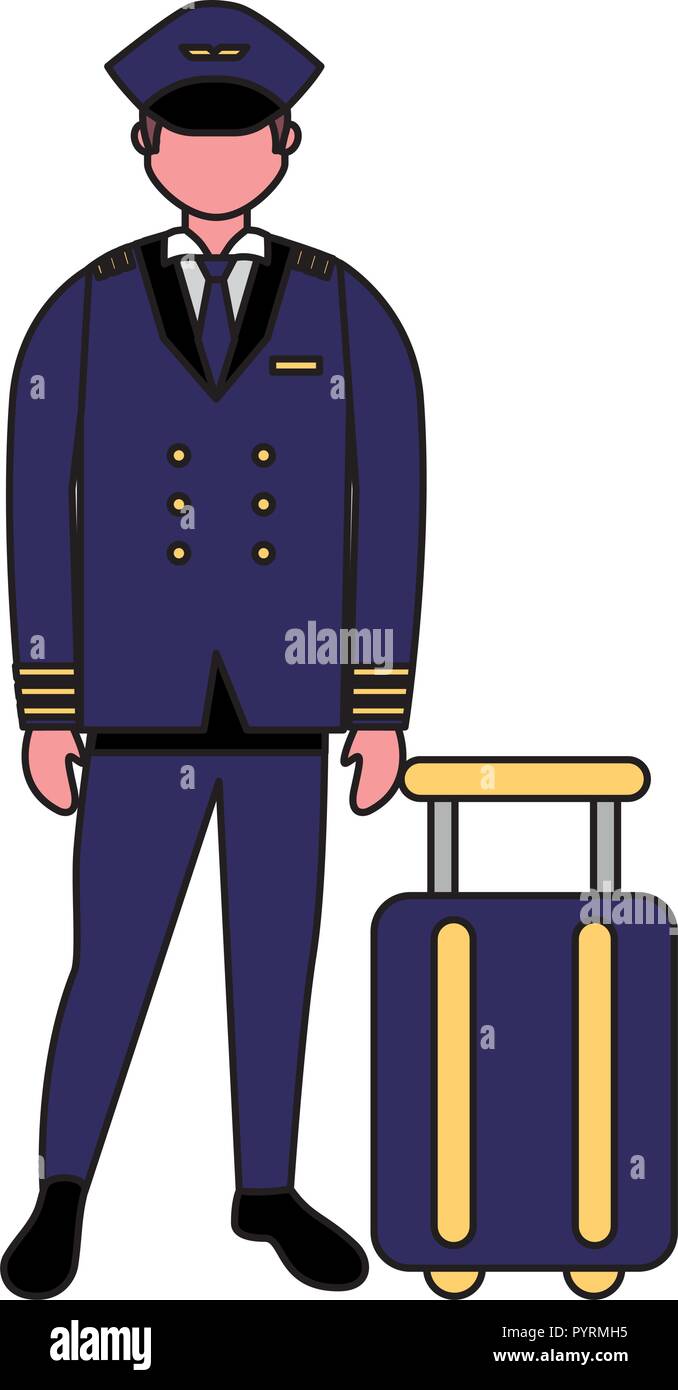 Captain pilot Stock Vector Images - Alamy