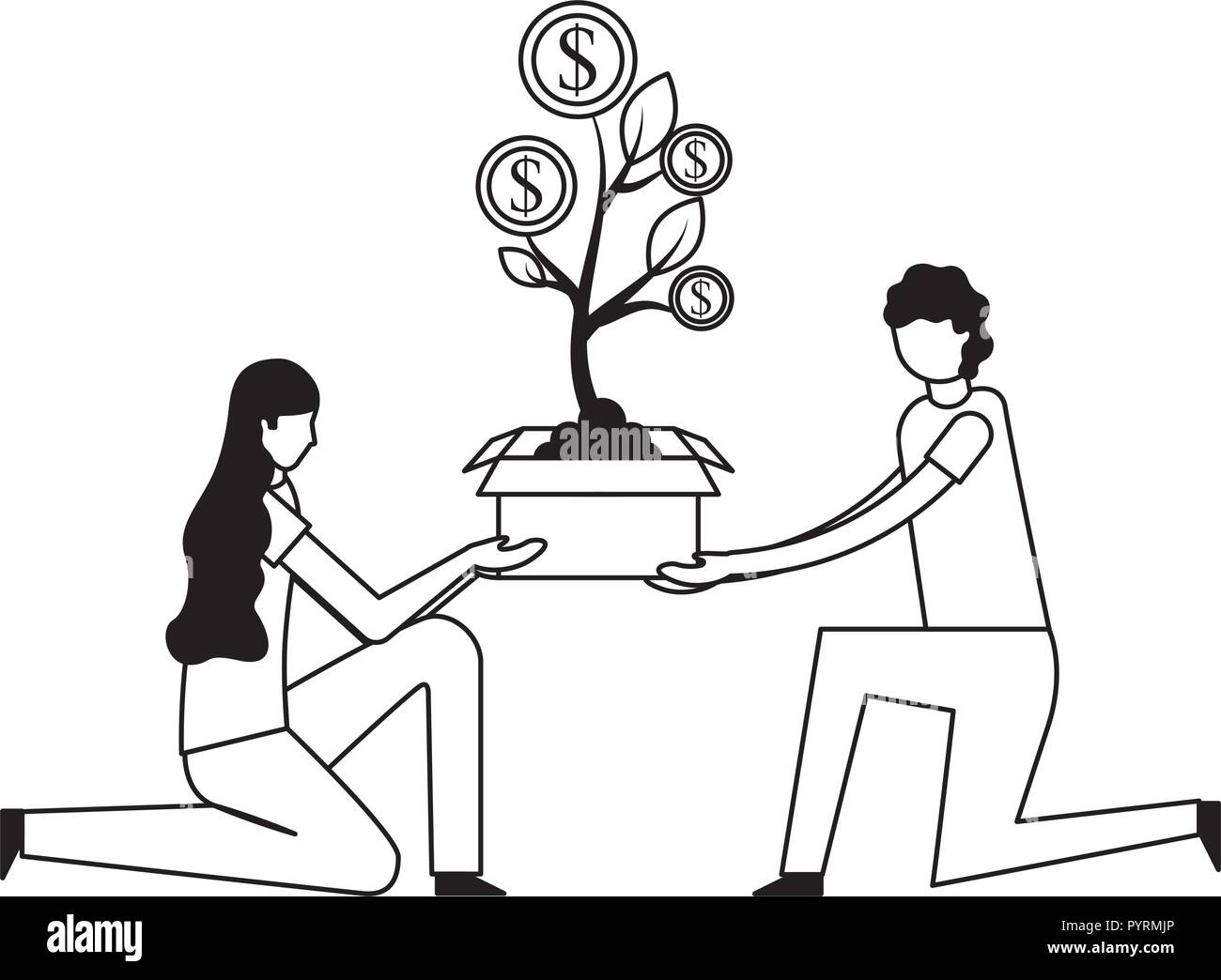 volunteers help work Stock Vector Image & Art - Alamy