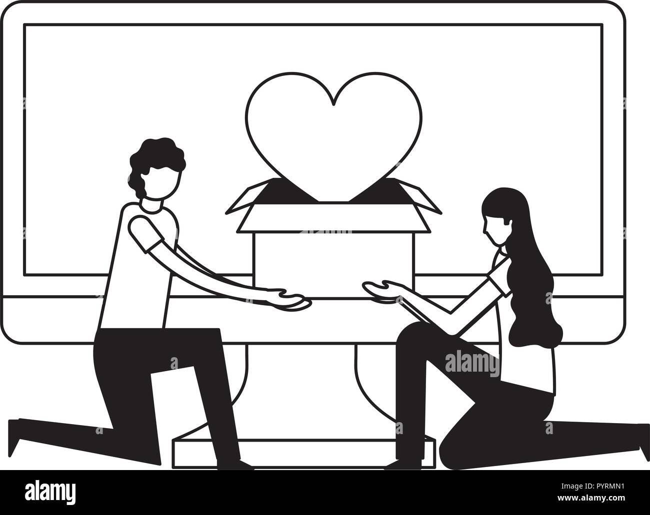 volunteers help work Stock Vector Image & Art - Alamy