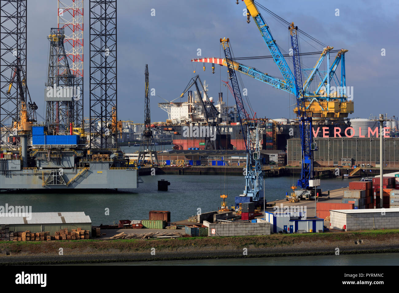Keppel Verolme Shipyard, Rotterdam, Netherlands, Europe Stock Photo - Alamy