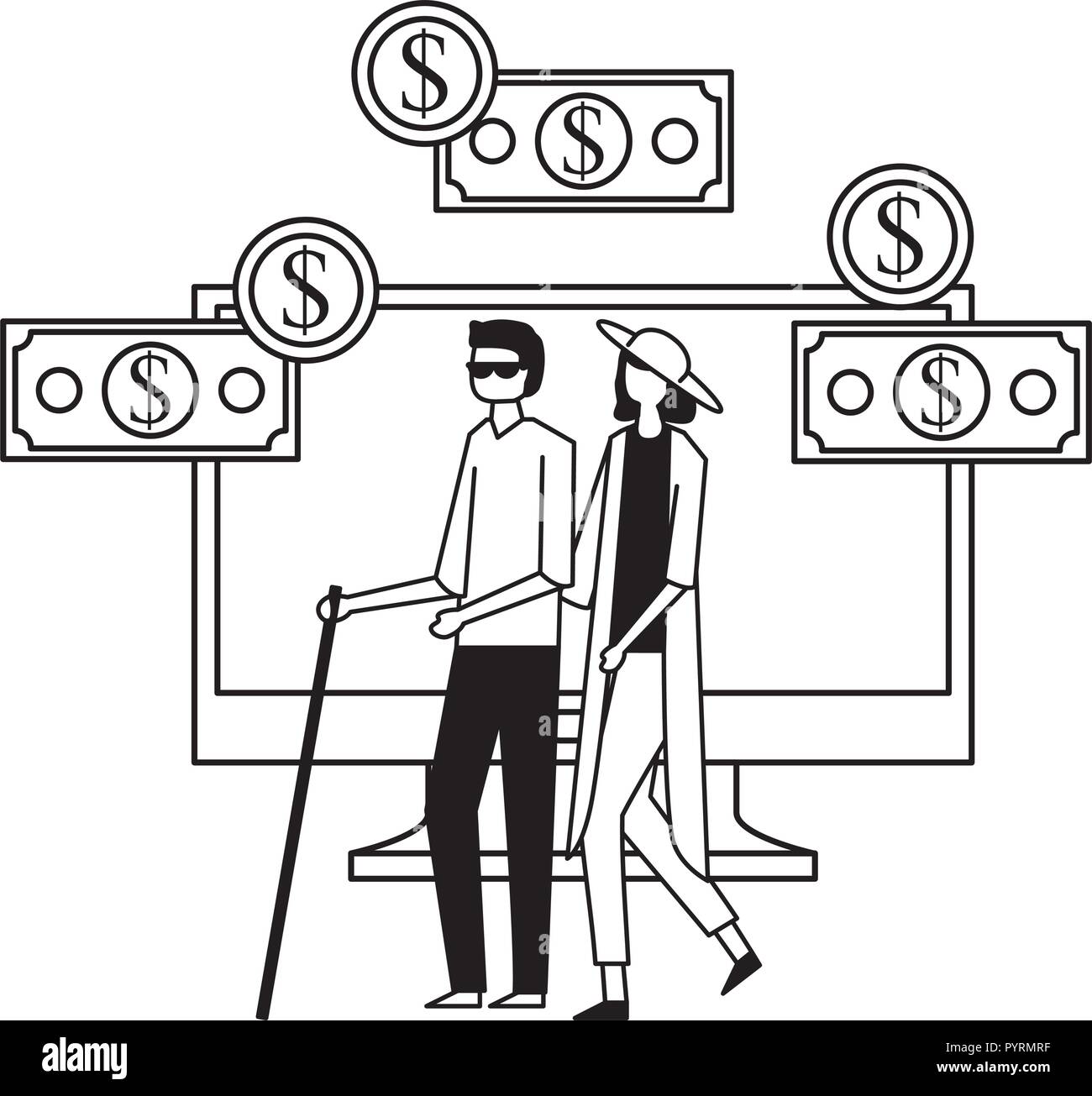 volunteers help work Stock Vector Image & Art - Alamy