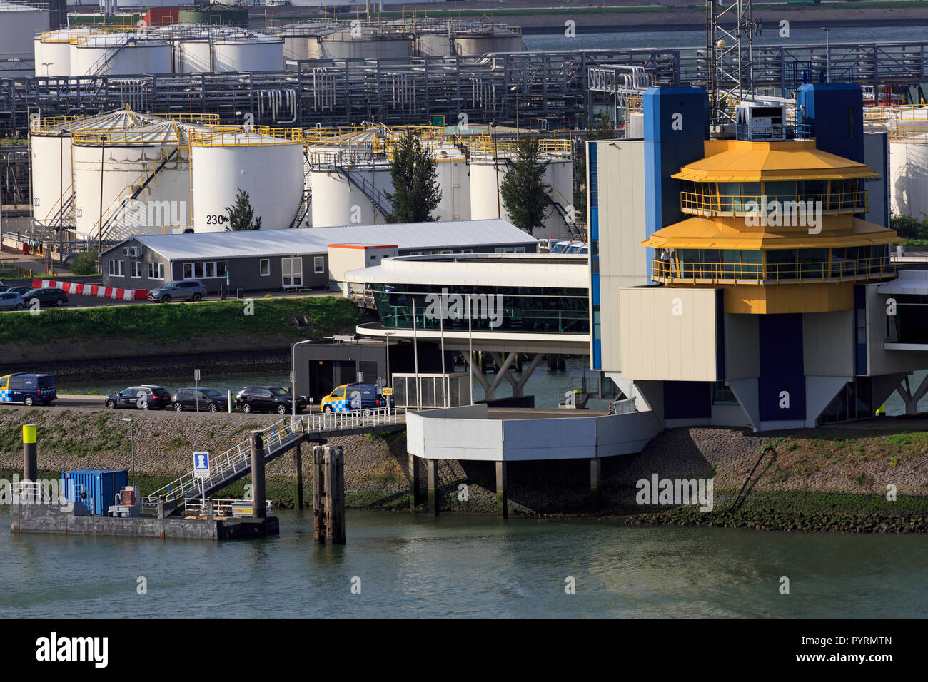 Port Control Tower, Rotterdam, Netherlands, Europe Stock Photo - Alamy