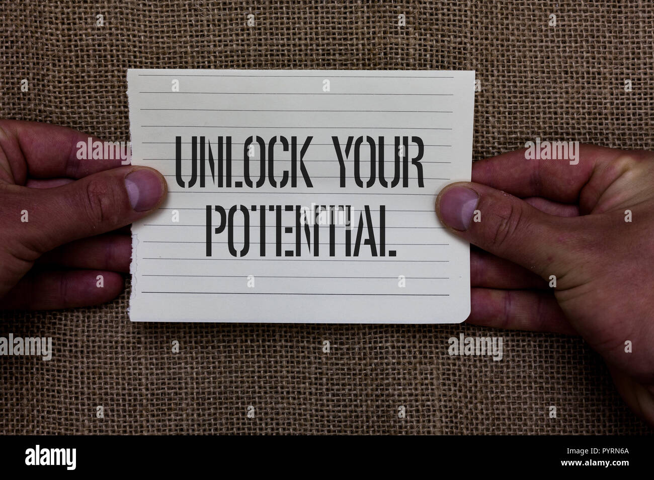 Text sign showing Unlock Your Potential question. Conceptual photo ...
