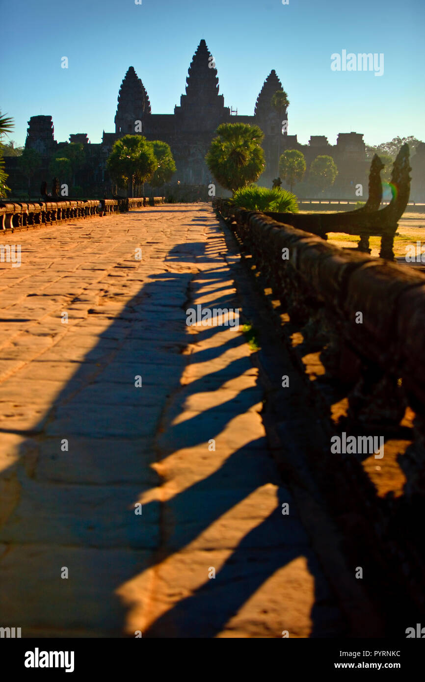 Paved path leading to ancient ruins Stock Photo - Alamy