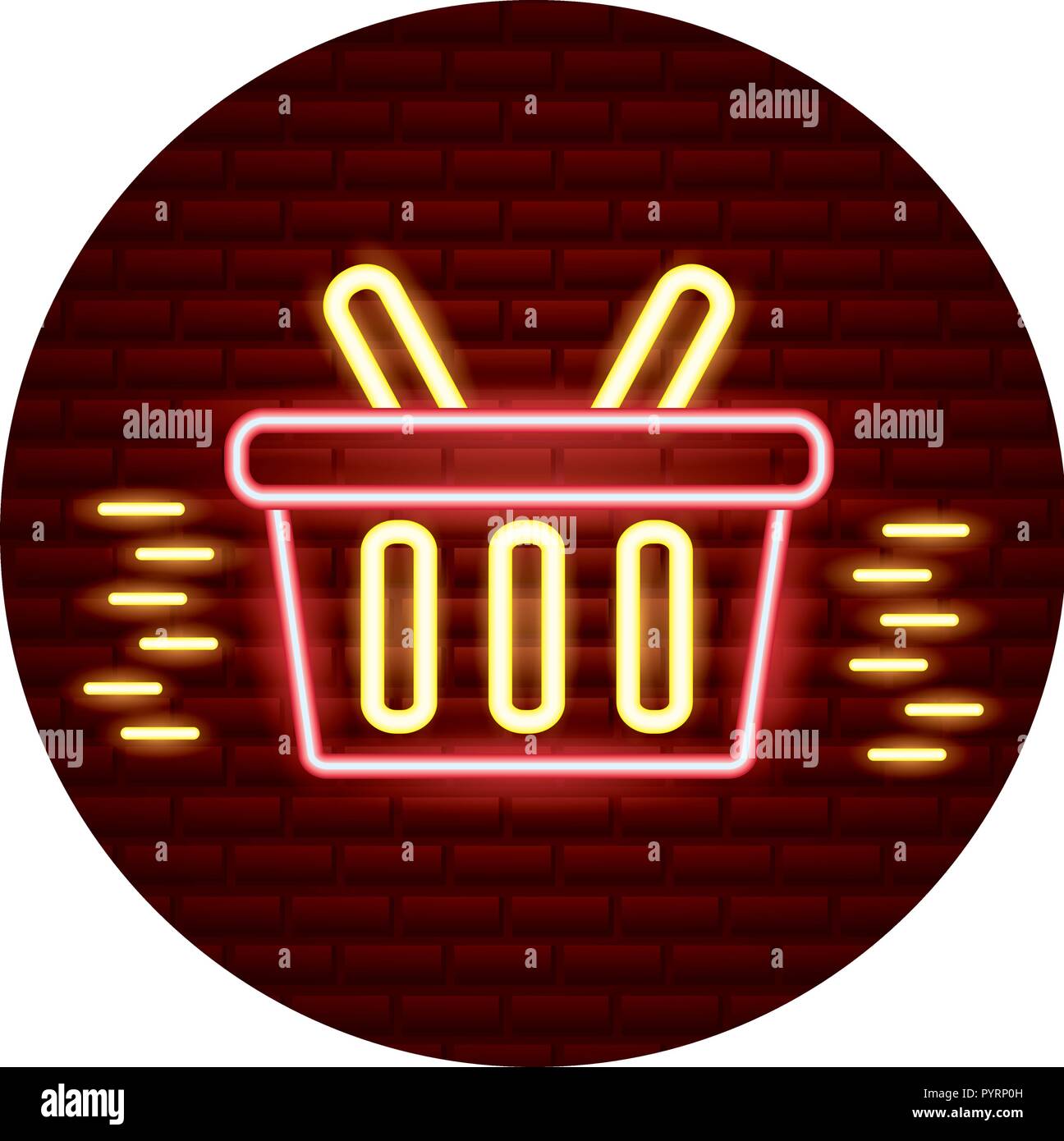 online shopping neon card Stock Vector Image & Art - Alamy