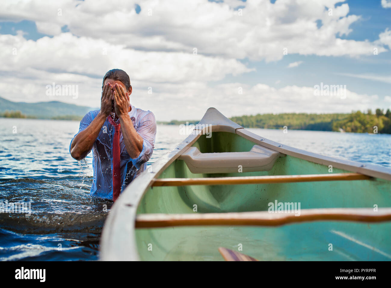 Fully clothed in water hi-res stock photography and images - Alamy