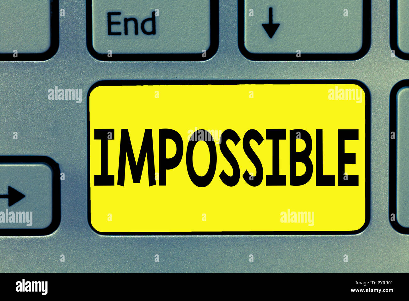 Word writing text Impossible. Business concept for Not able to occur ...