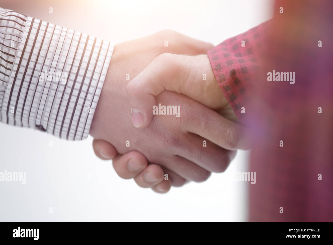 closeup.handshake Manager and the client Stock Photo - Alamy