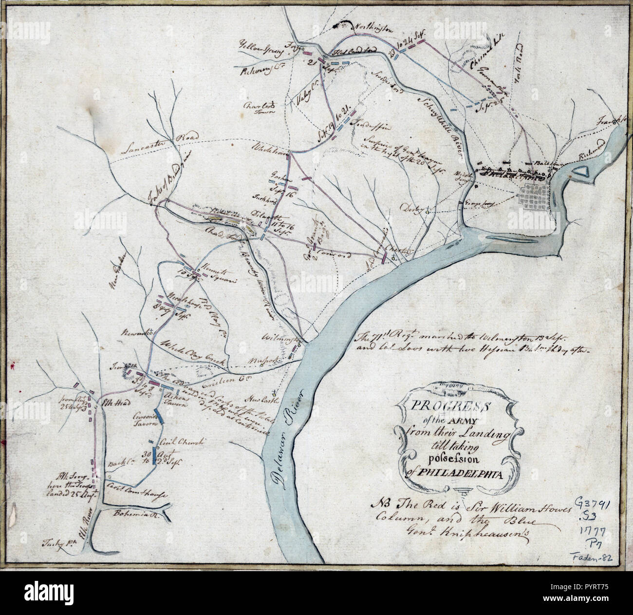 Map of philadelphia 1700s hi-res stock photography and images - Alamy