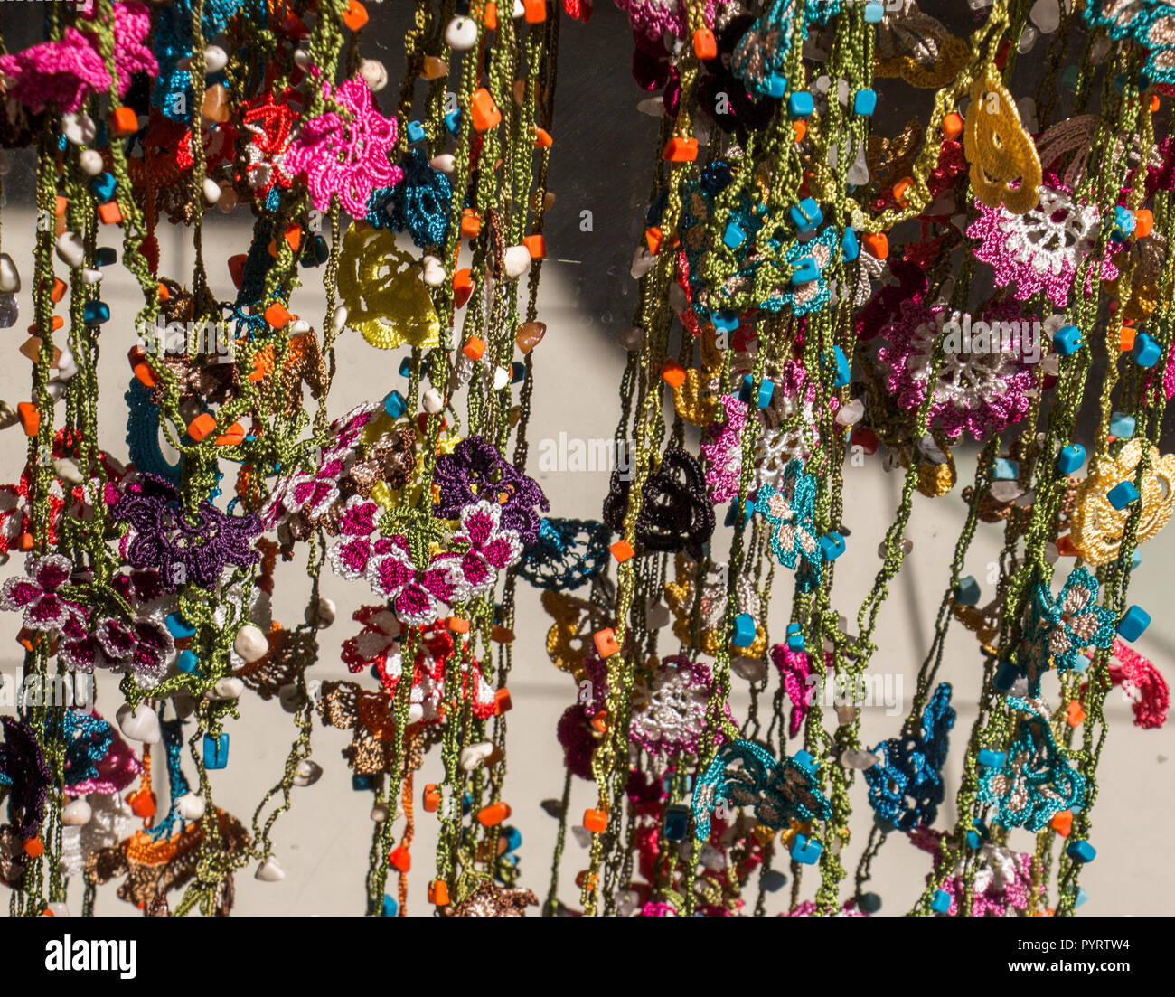 Turkish colorful needle work embroidery flowers as background Stock ...