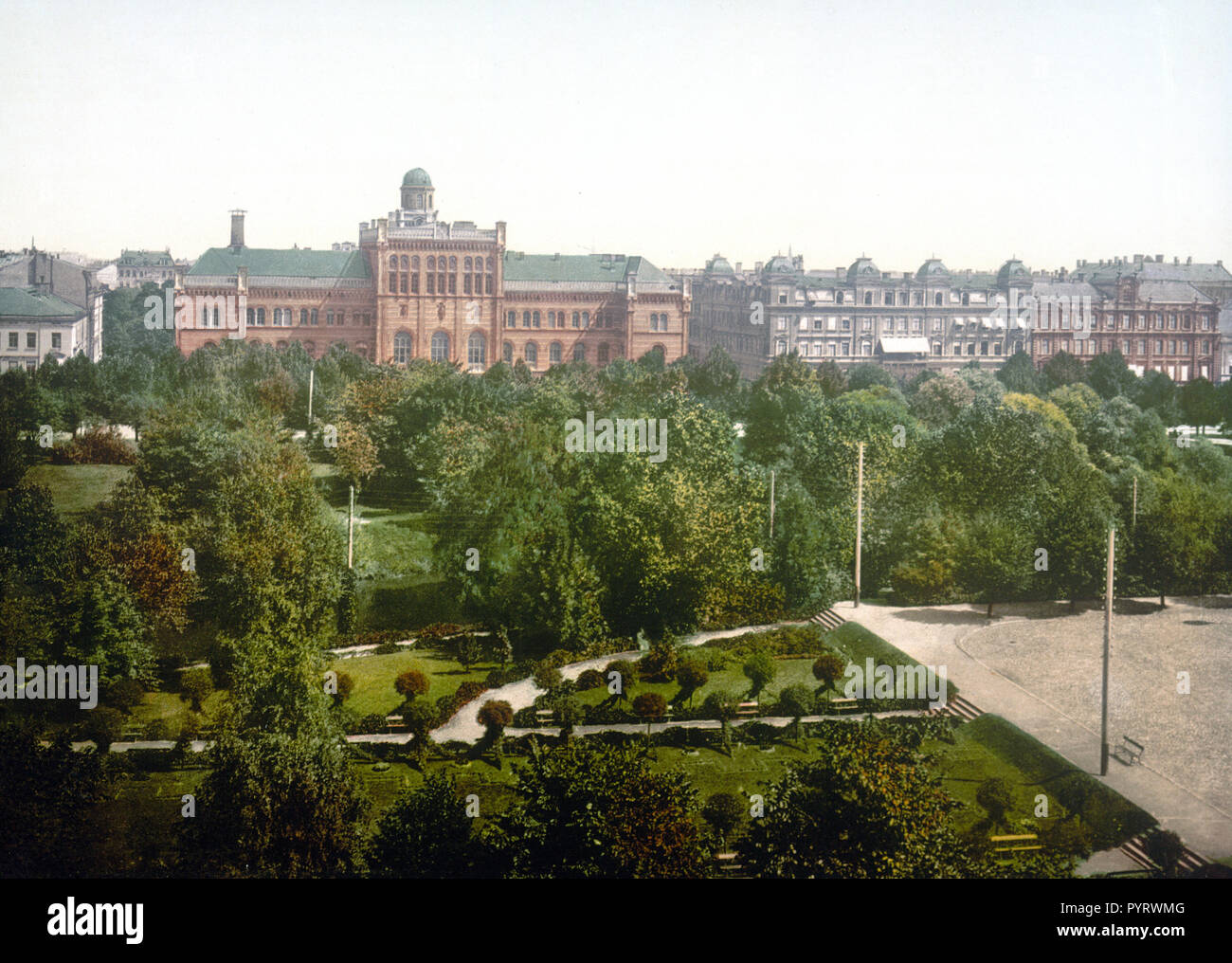 The Polytechnic, Riga, Russia, (i.e., Latvia) ca. 1890-1900 Stock Photo ...
