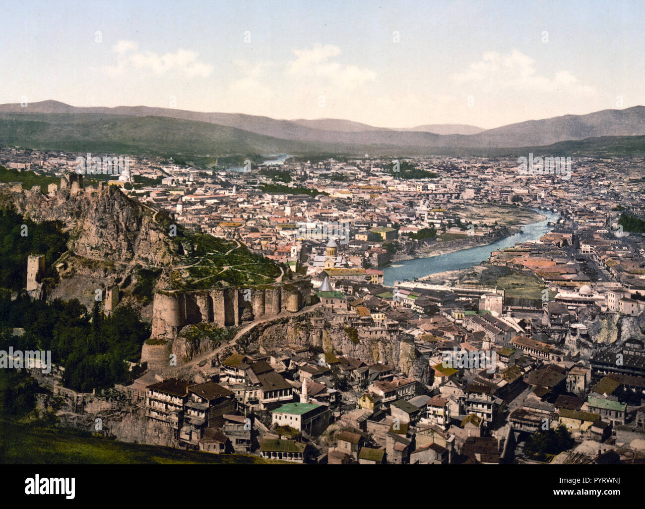 Town and fortress, Tiflis, Russia, (Tbilisi, Georgia) ca. 1890-1900 ...