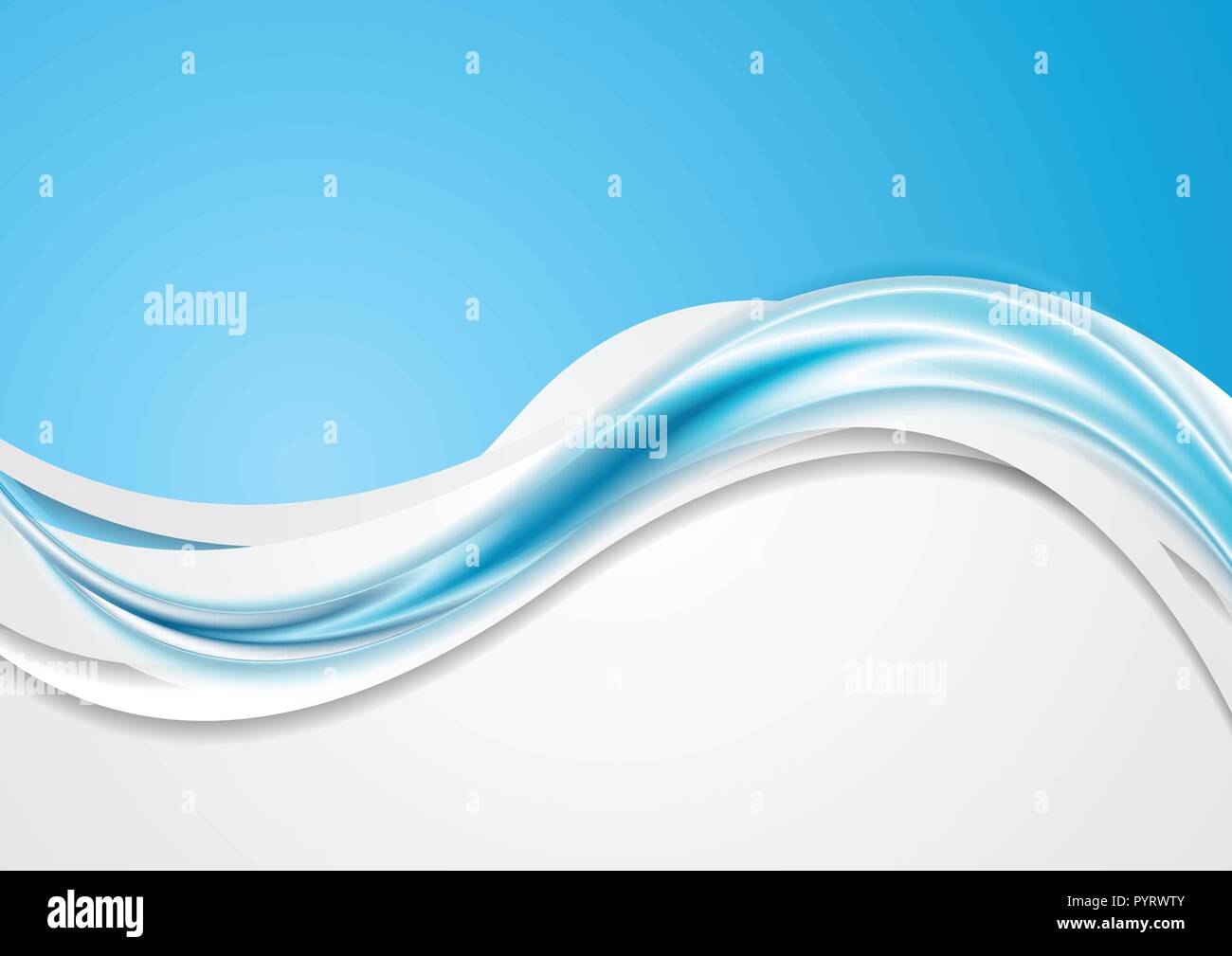 Blue and grey abstract corporate waves background. Vector design Stock ...