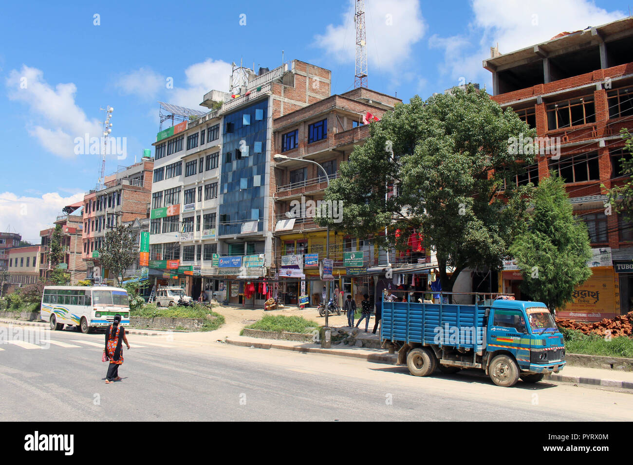 The urban situation around Dhulikhel old city and surrounding towns ...