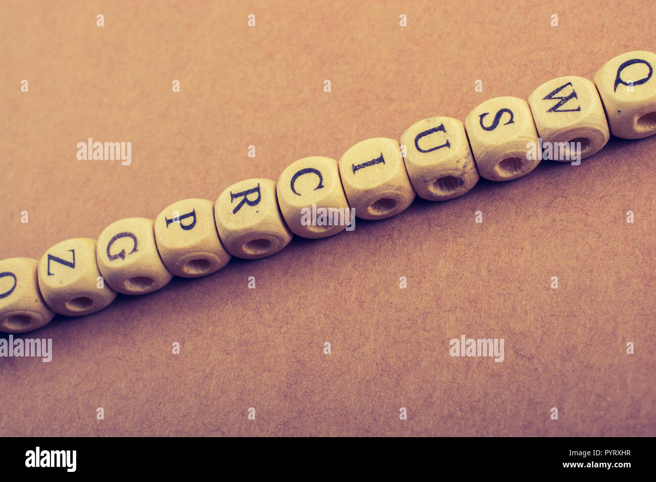 Letter cubes of Alphabet made of wood Stock Photo - Alamy