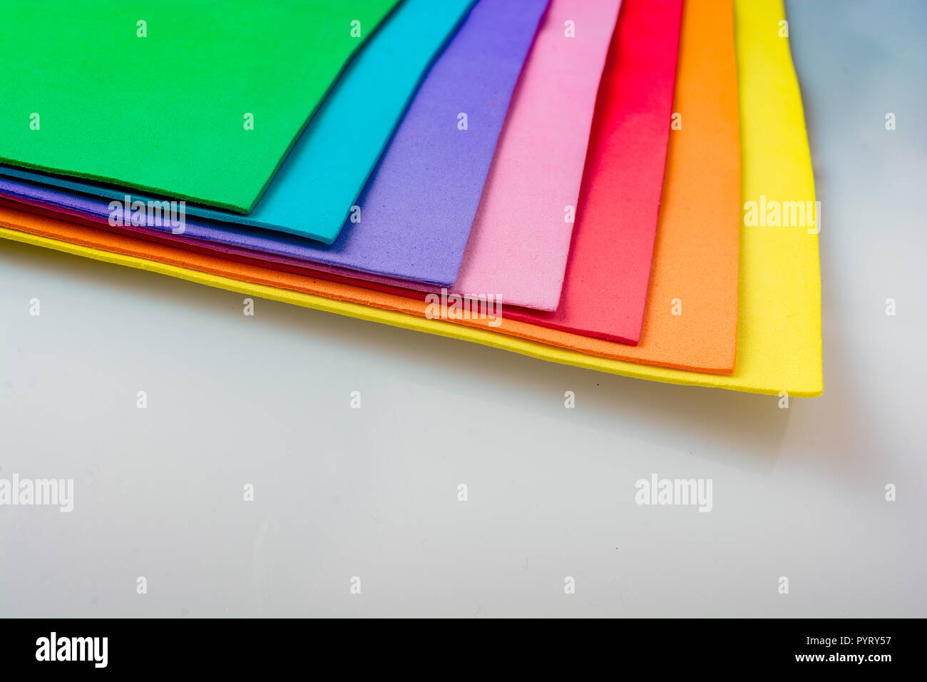 Material design colorful layers in geometric colorful overlap Stock ...