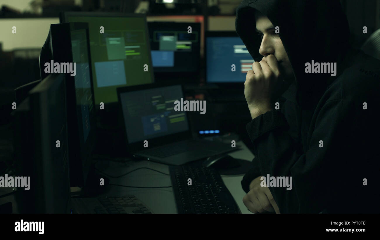 Young hacker in cyber security concept hi-res stock photography and ...
