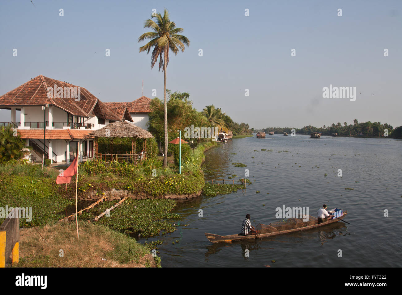 The Kerala backwaters landscape showcases a mesmerizing tapestry of ...