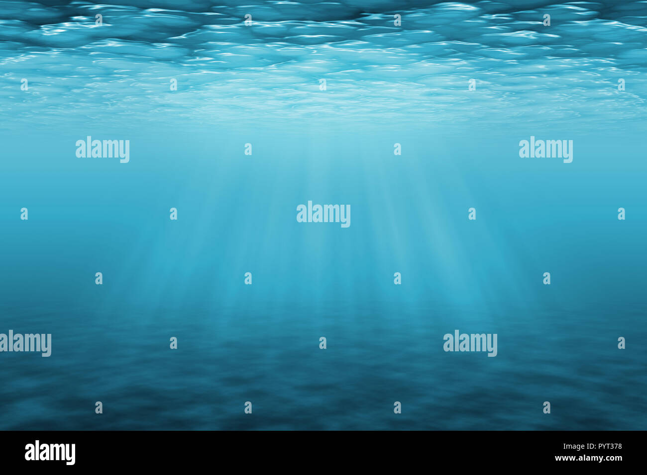 Underwater background with sun ray Stock Photo - Alamy