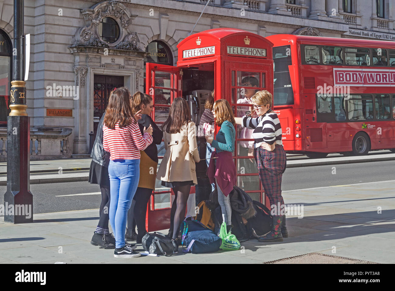 The inside of a red telephone box hi-res stock photography and images ...