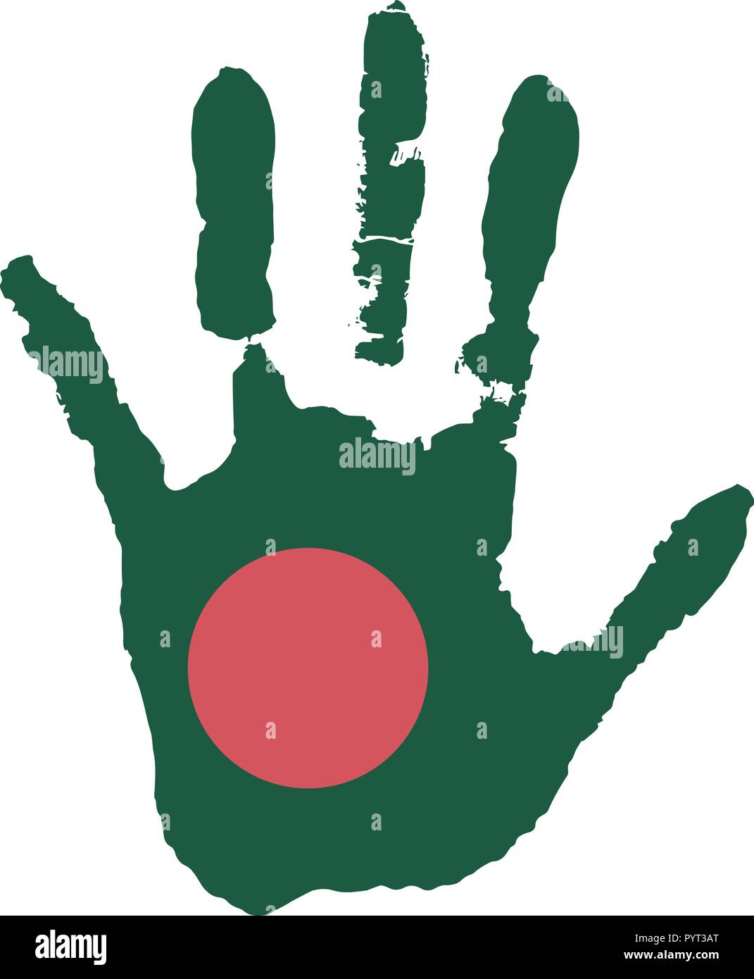 Handprint circle hi-res stock photography and images - Alamy